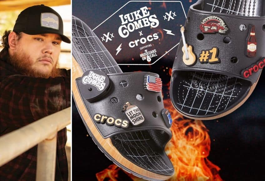 Luke Combs Is Teaming Up With Crocs For a New, Limited Edition Slide ...
