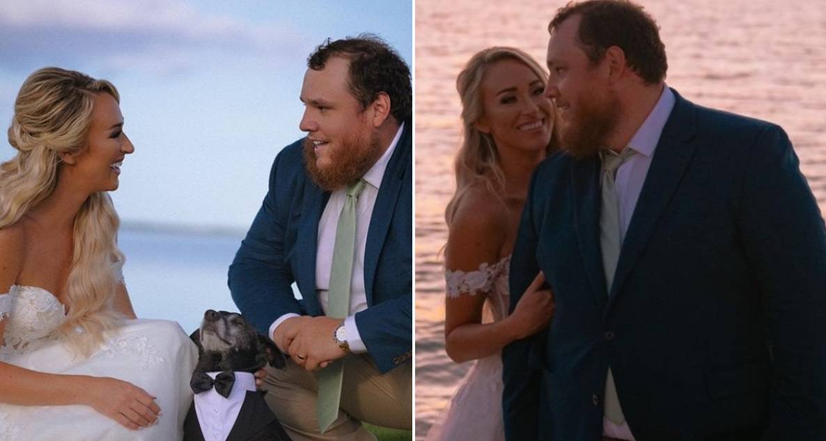 Luke Combs And Nicole Hocking S Dog Wore A Literal Tuxedo To Their