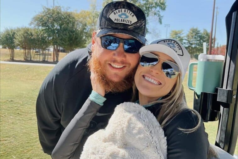 Luke Combs Enjoys Family Golf Outing With Son Tex And Wife Nicole ...