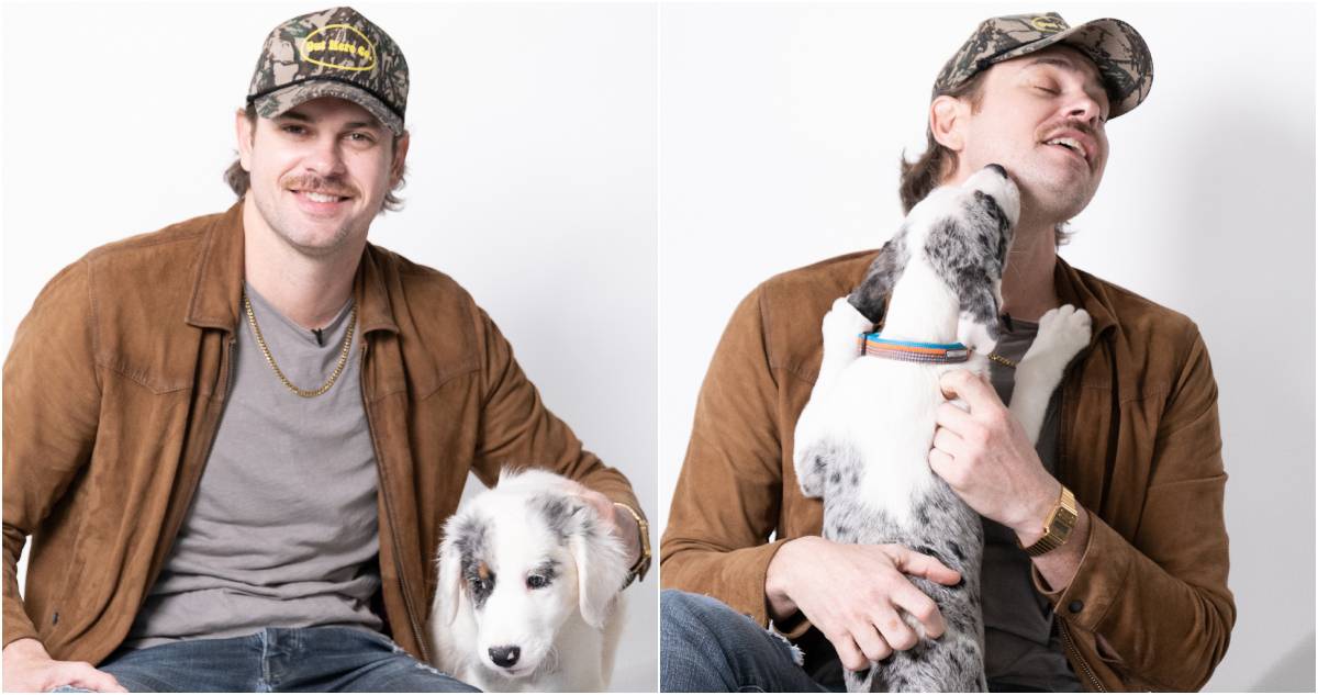 WATCH: Matt Stell Showered With Puppy Kisses On The 'Pupdate' - Country Now