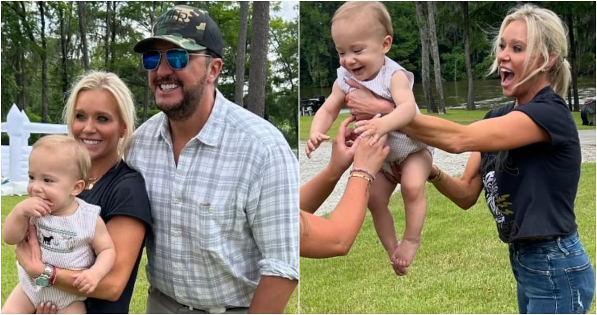 Luke Bryan And His Wife, Caroline, Shower Great Nephew With Love On His First Birthday - Country Now