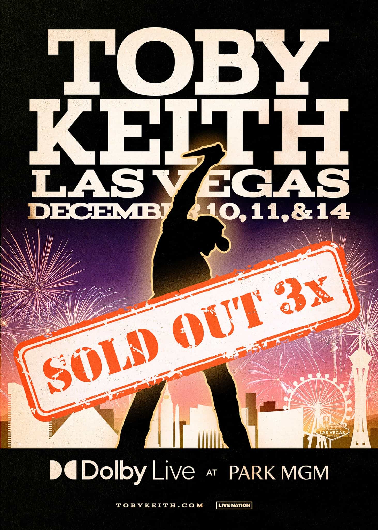 Country Icon Toby Keith Triumphs As Final Las Vegas Concert Sells Out ...