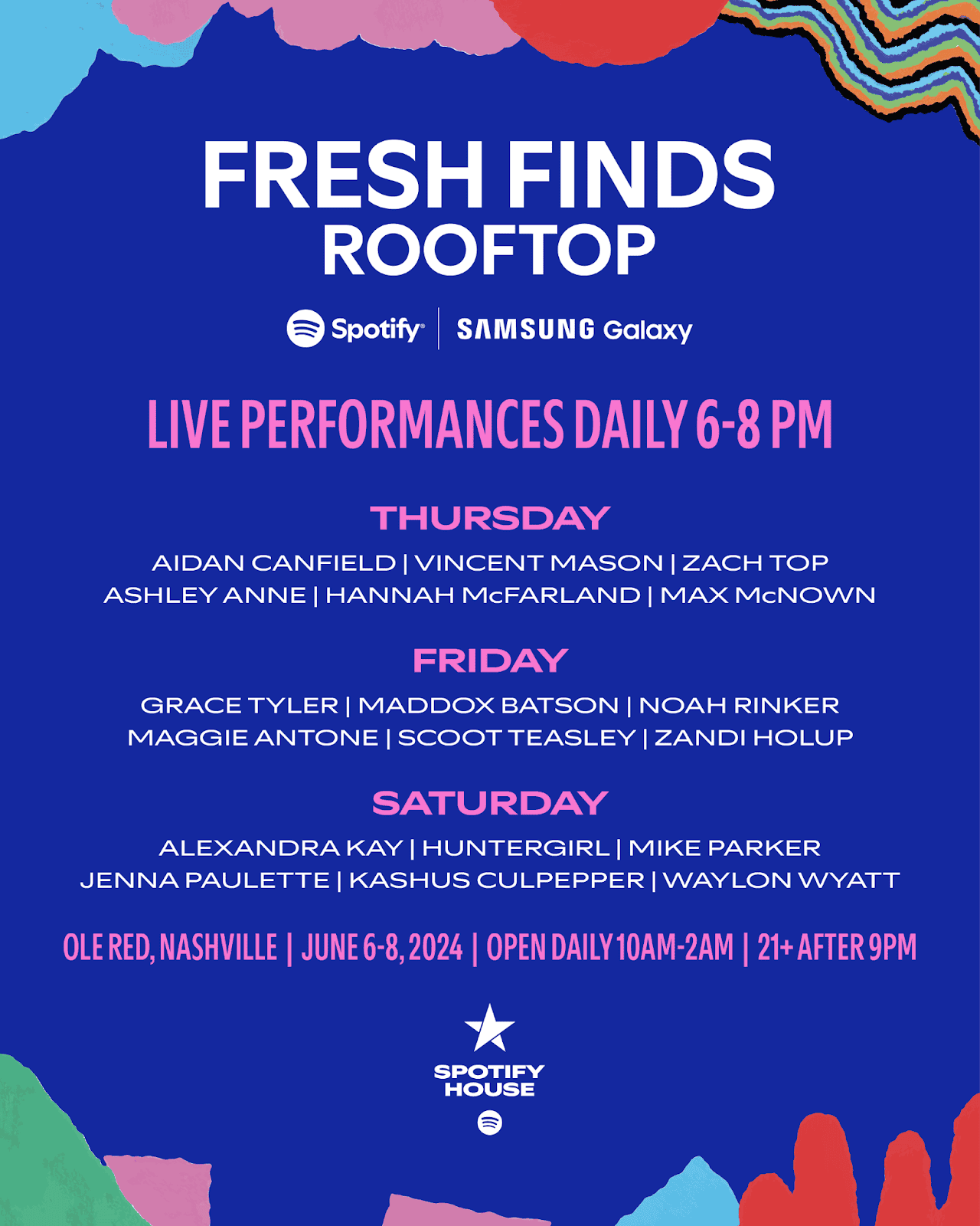 Zach Top, HunterGirl, Maddox Batson and More To Perform At Spotify ...