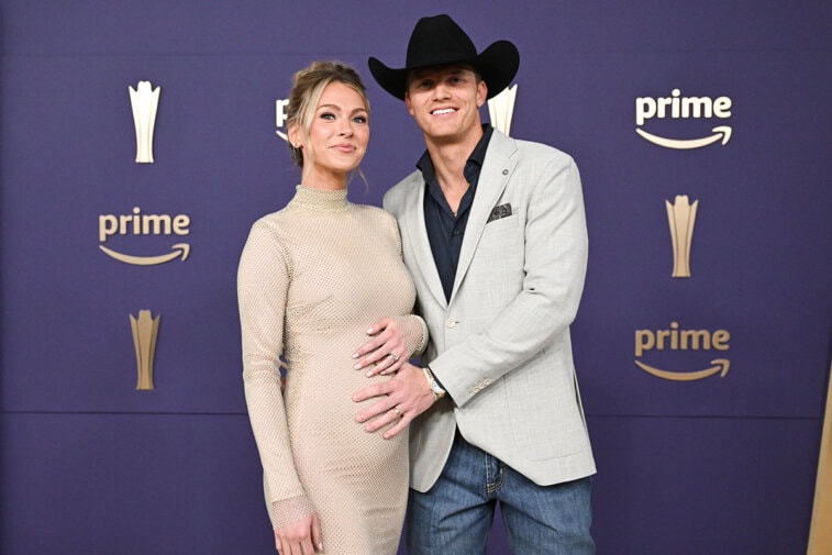 Parker McCollum And Wife Hallie Ray Light Debut Baby Bump At 2024 ACM ...
