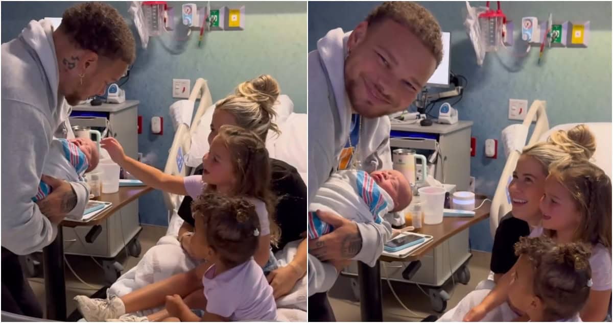 WATCH: Kane Brown's Daughters Meet Their Newborn Brother Krewe Allen In ...