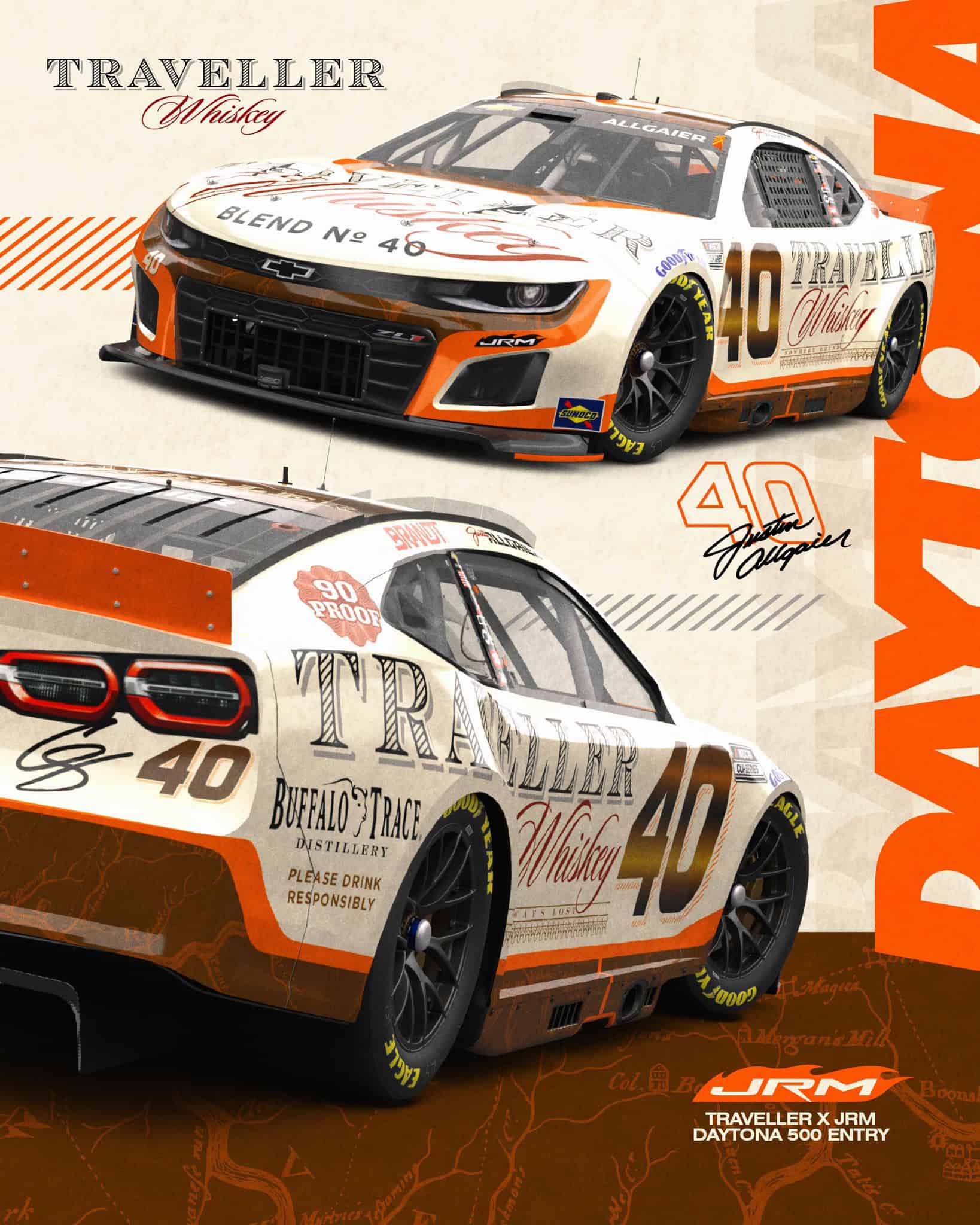 Dale Earnhardt Jr. and Chris Stapleton Unveil No. 40 Traveller Whiskey Chevrolet For 2025 ...