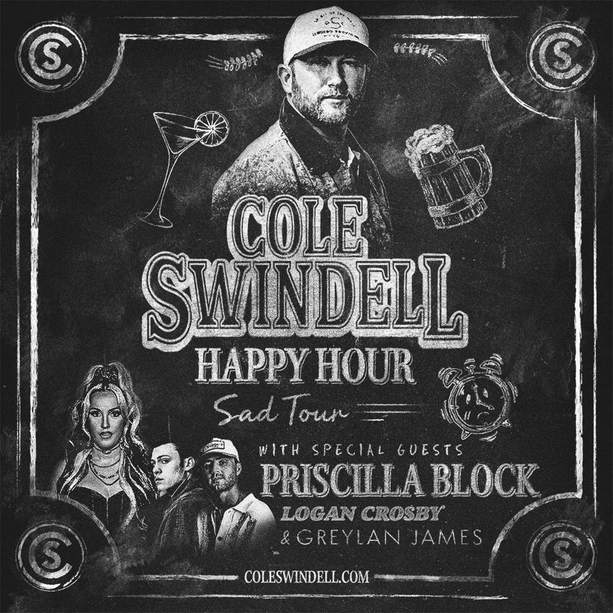Cole Swindell Announces 2025 Happy Hour Sad Tour - Country Now