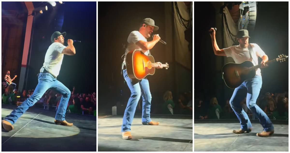 Luke Bryan Slips, Slides, and Shakes It on Slick Stage in Hilarious ...