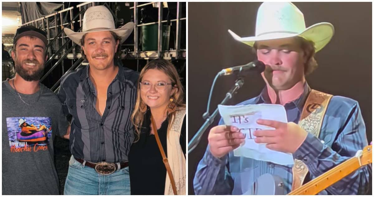 Zach Top Delivers First-Ever On-Stage Gender Reveal: 'I Messed That Up ...