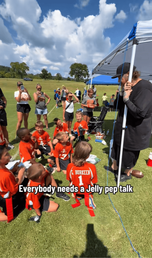 Jelly Roll Becomes the Ultimate Hype Man for Son Noah’s Flag Football ...