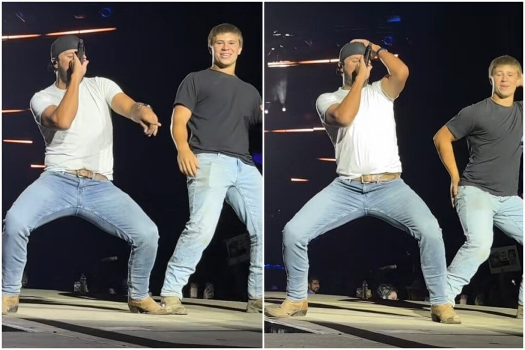 WATCH: Luke Bryan Has Epic Dance Battle With 17-Year-Old Fan at Farm ...